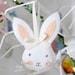 FELT RABBIT PDF Pattern - 'rosie Rabbit' Easter Ornament; Hand Stitched ...