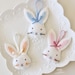 FELT RABBIT PDF Pattern - 'rosie Rabbit' Easter Ornament; Hand Stitched ...