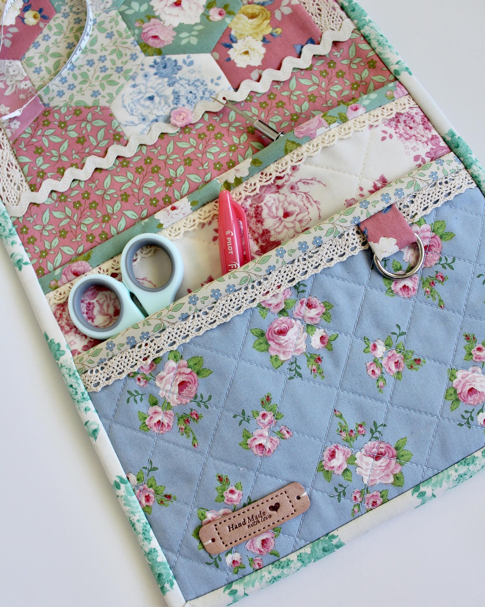 Sew Tidy Ironing Caddy Sewing Pattern - English Paper Pieced Ironing ...