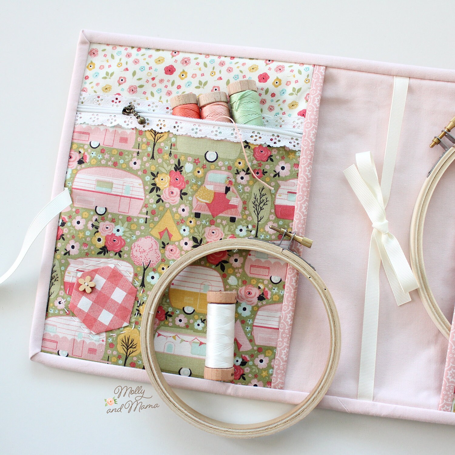 Simple Sewing Folder Pattern – Embroidered Needle Book / Sewing ...
