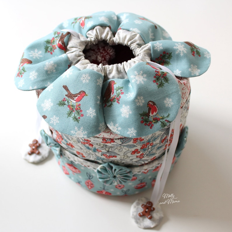 Easter Dilly Bag Sewing Pattern - Drawstring Bag With Bunny Embroidery ...