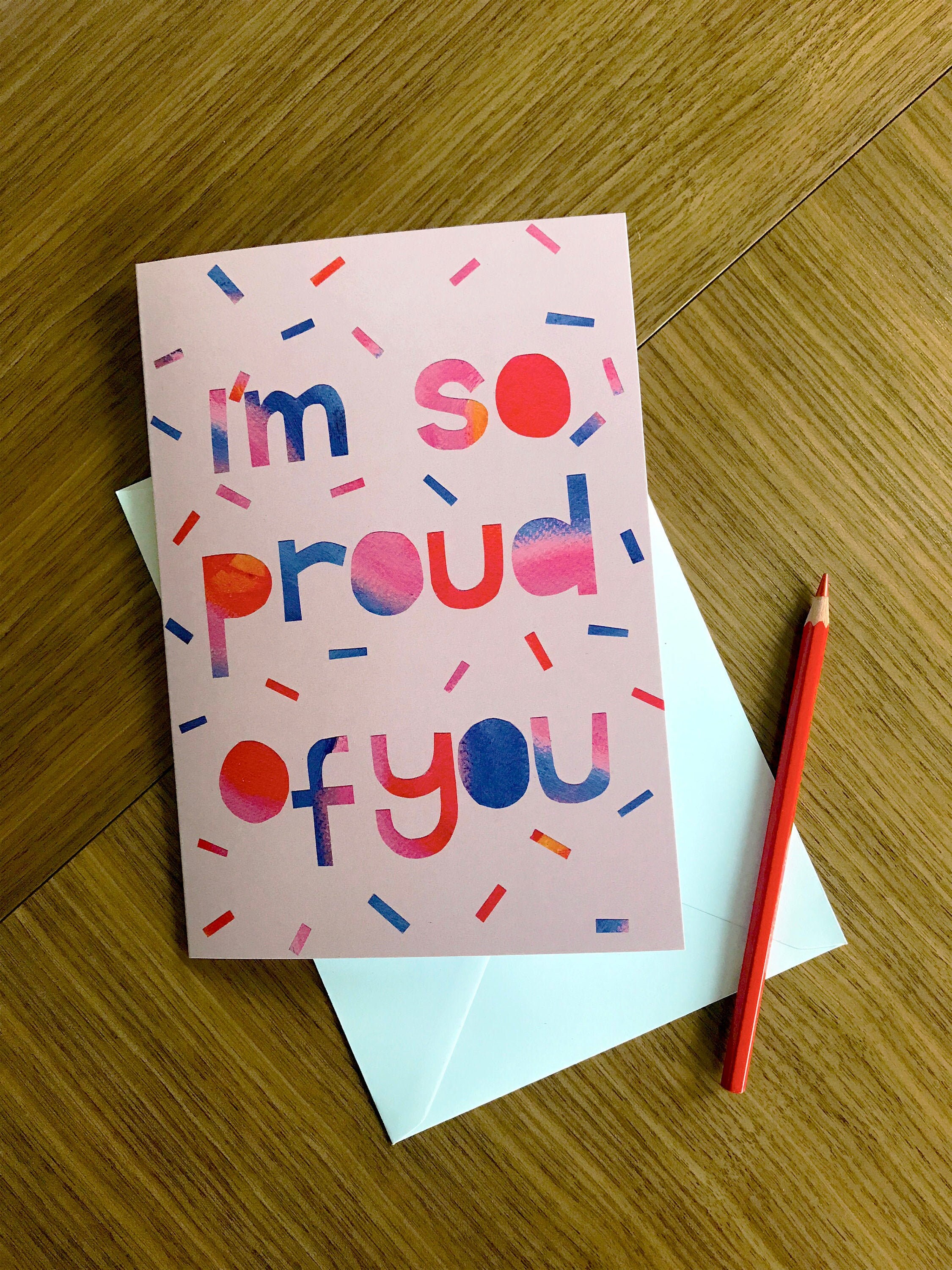 I'm So Proud of You card | Etsy