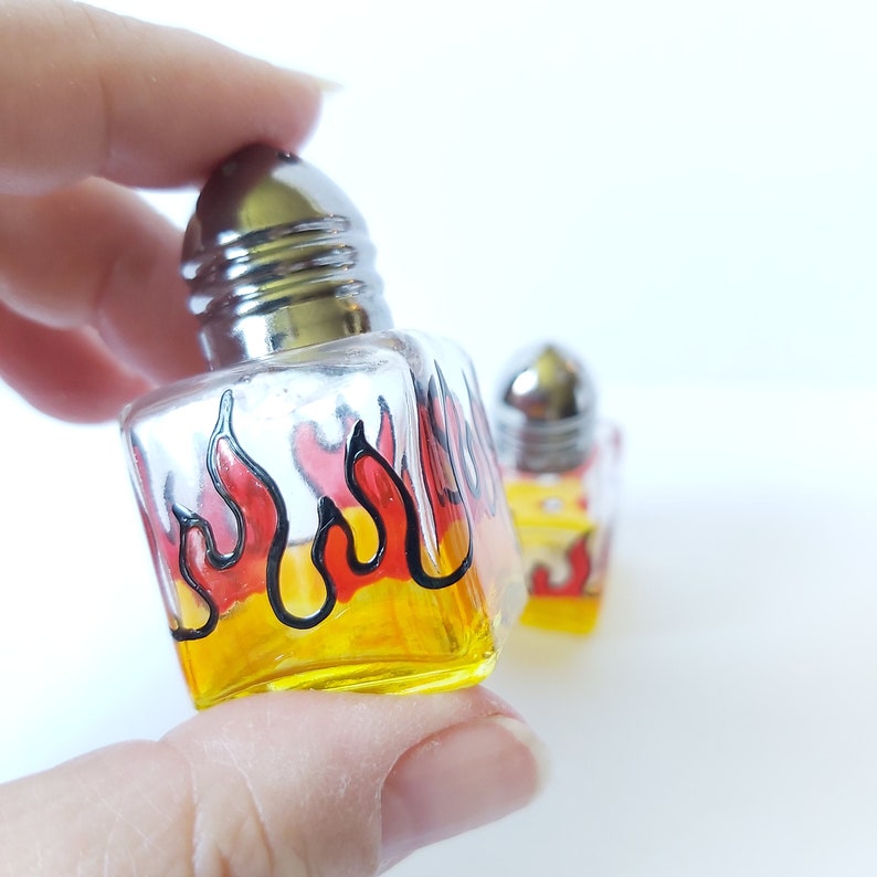 Salt & Pepper Flames Hot Fire Handpainted Mini Shakers - Etsy