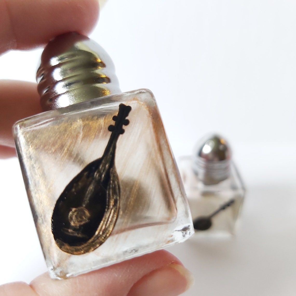 Music Folk Guitar Violin Salt & Pepper Instruments Mini Handpainted ...