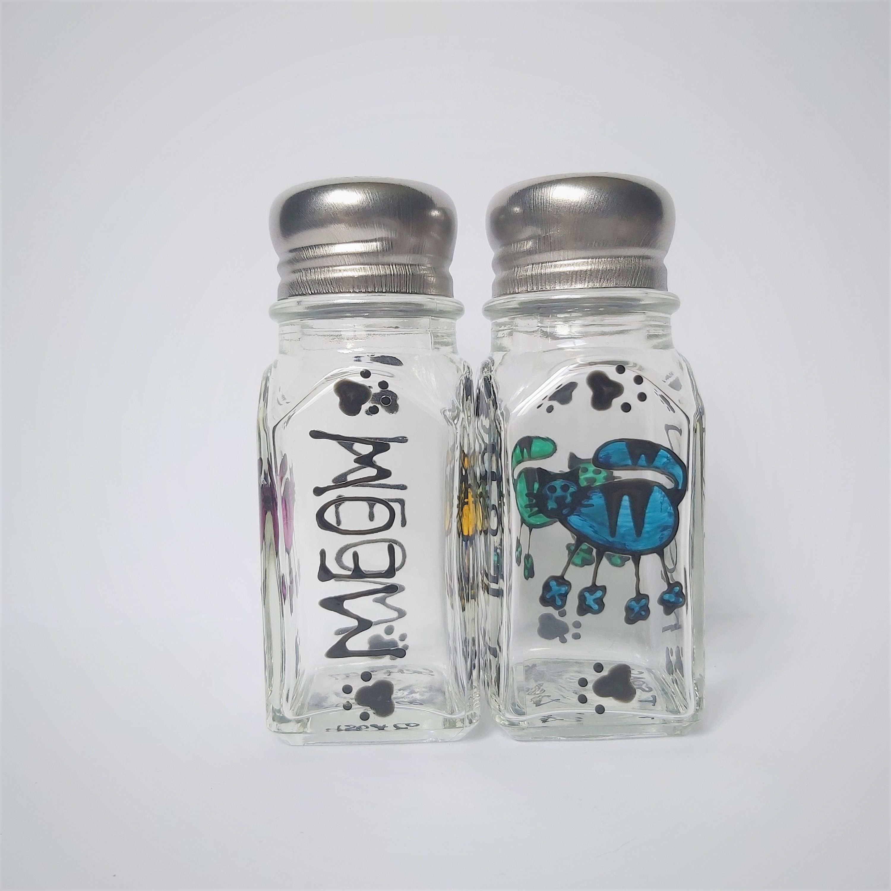 Cats Kitty Meow Paws Pets Feline Salt and Pepper Handpainted Shakers - Etsy