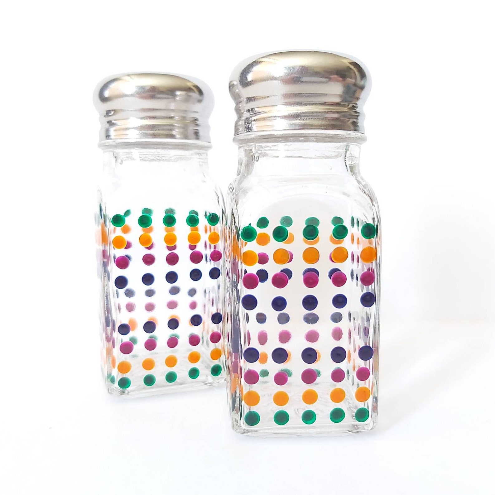 Fiesta Dots Salt and Pepper Shakers Tex-mex Dots - Etsy