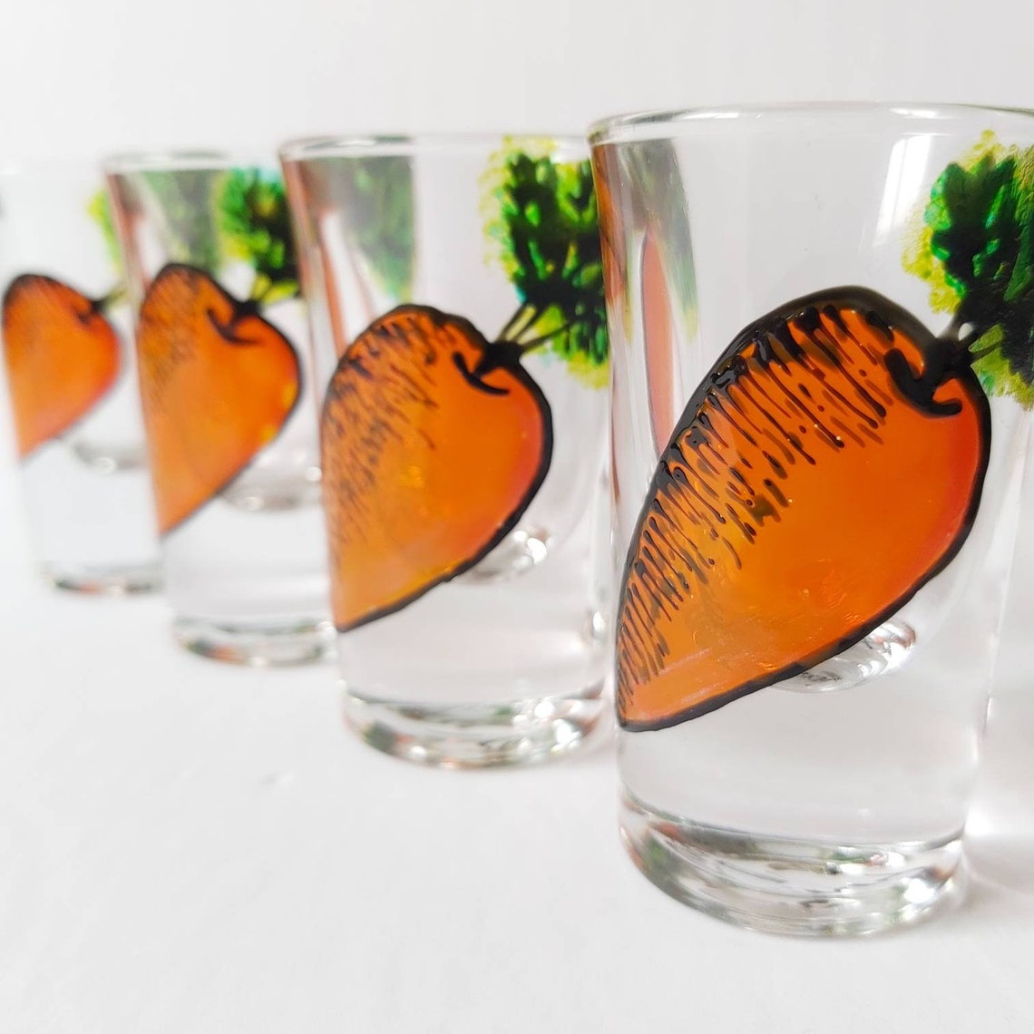 Carrot Shot Veggie Glass Candle Shooter - Etsy