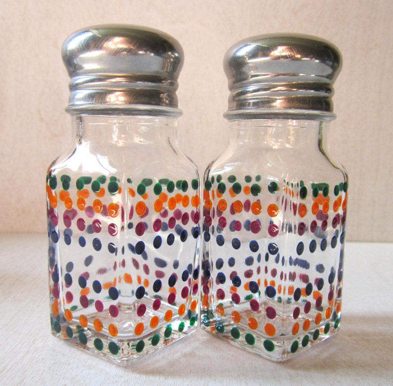 Fiesta Dots Salt and Pepper Shakers Tex-Mex Dots | Etsy