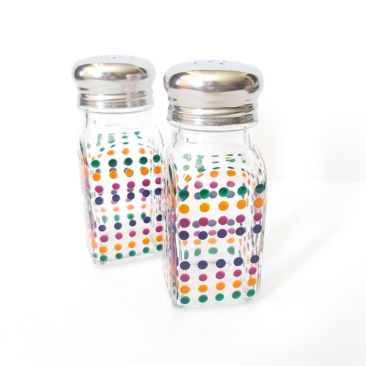 Fiesta Dots Salt and Pepper Shakers Tex-mex Dots - Etsy