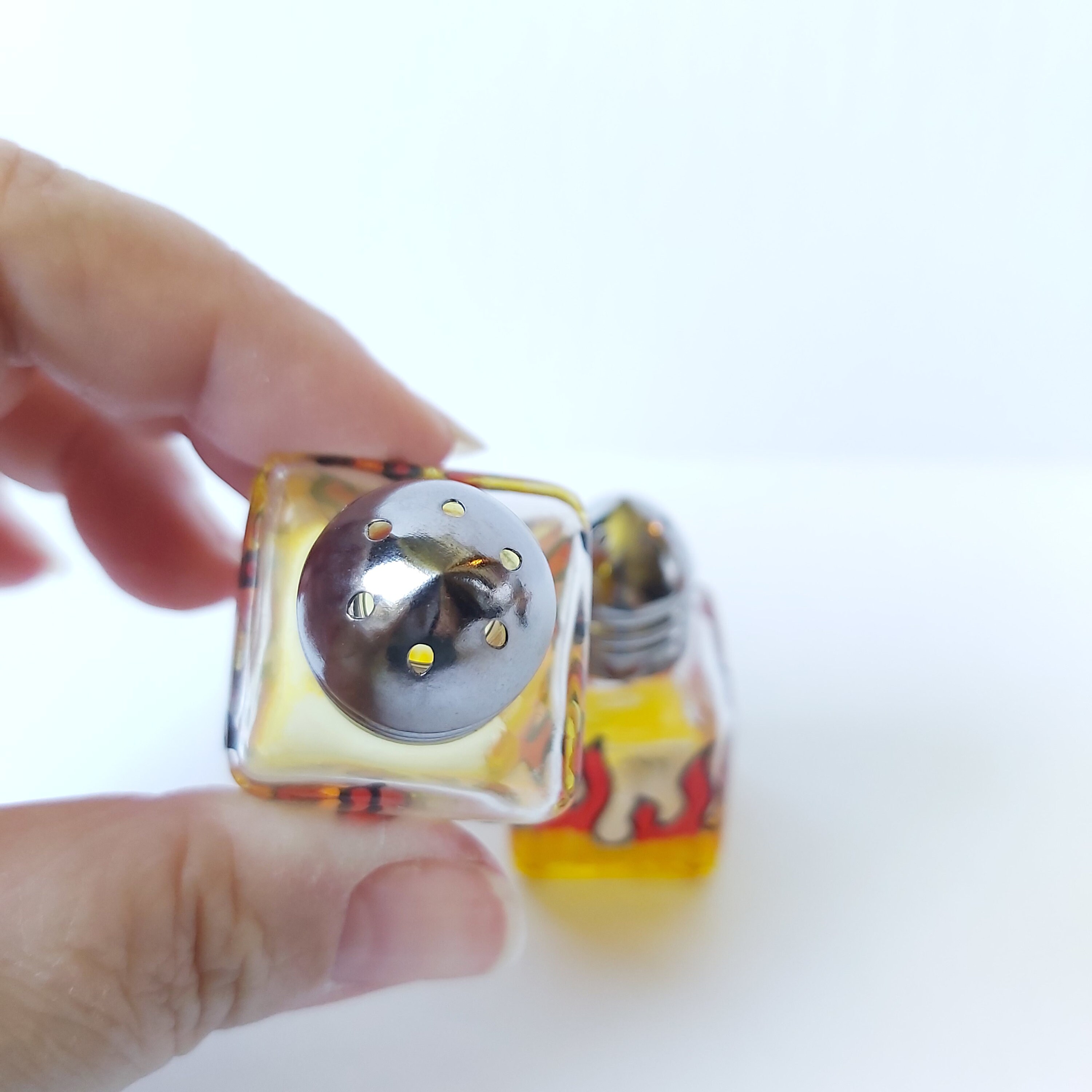 Salt & Pepper Flames Hot Fire Handpainted Mini Shakers - Etsy