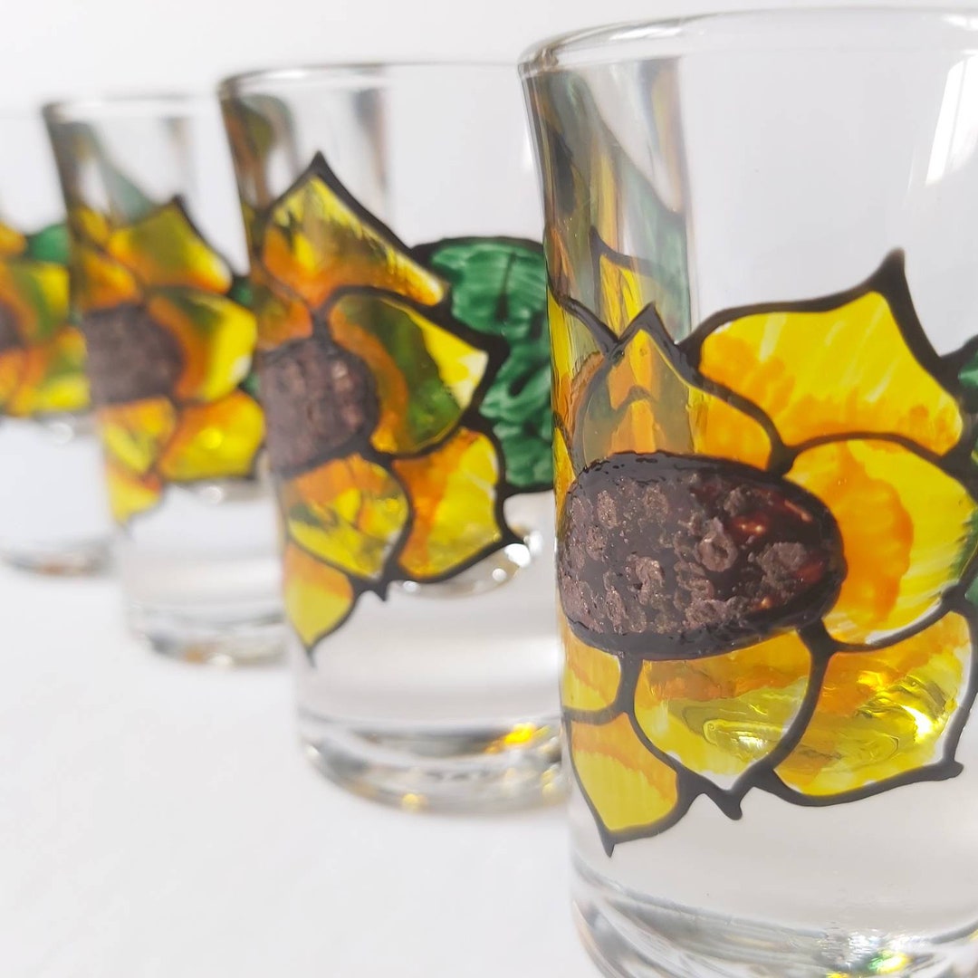 Shot Glass Sunflower Seeds Candle Flower Holder Shooter - Etsy