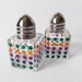 Mini Salt and Pepper Fiesta Dots Handpainted Shakers - Etsy