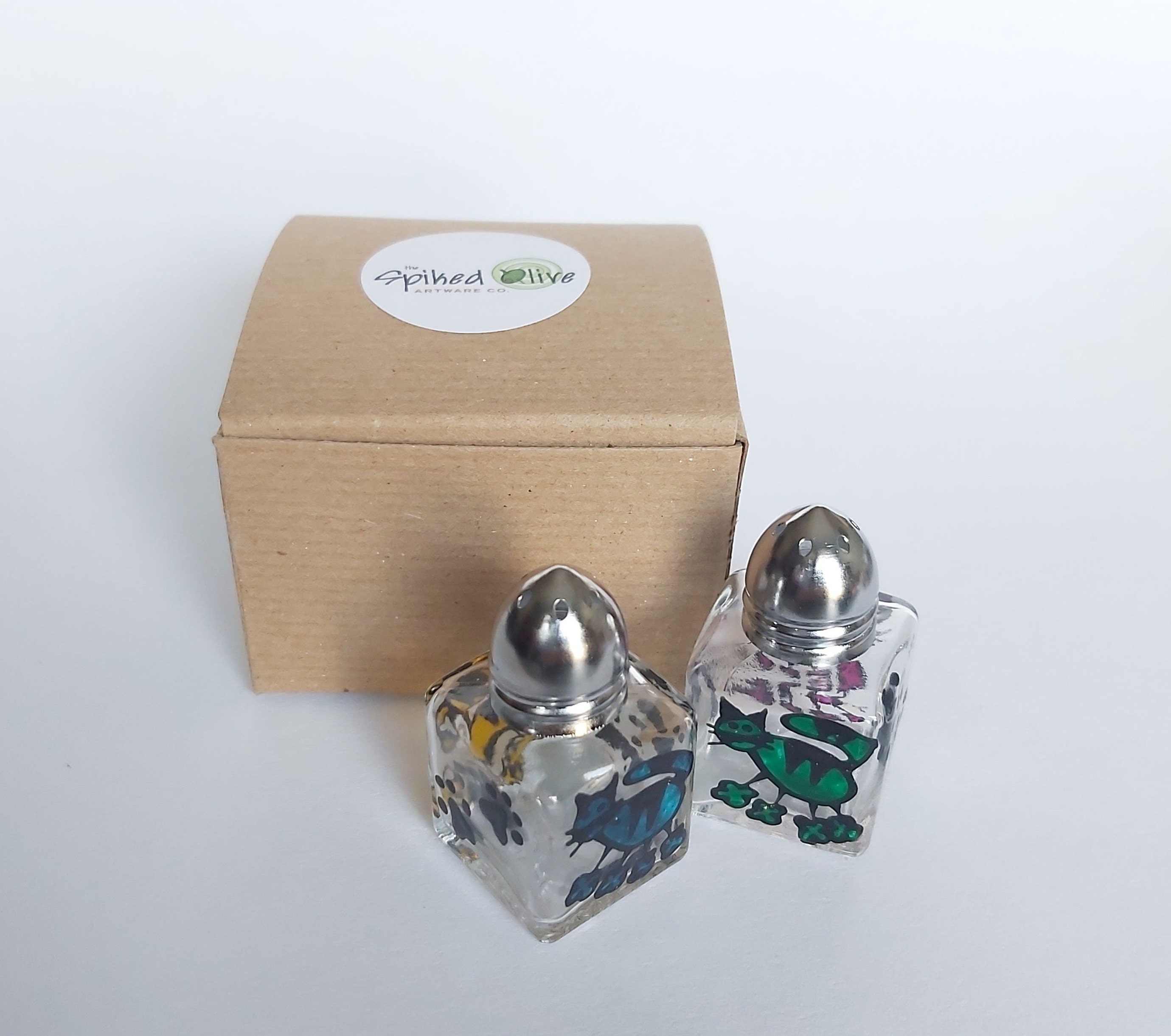 Cats Meow Pets Paws Salt and Pepper Hand Painted Mini Shakers - Etsy
