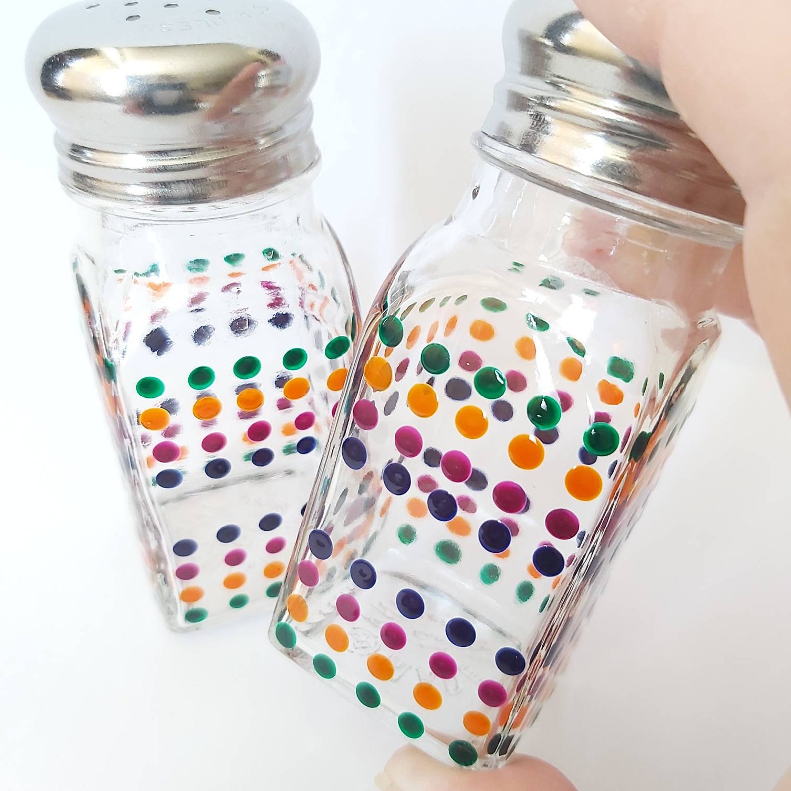 Fiesta Dots Salt and Pepper Shakers Tex-mex Dots - Etsy