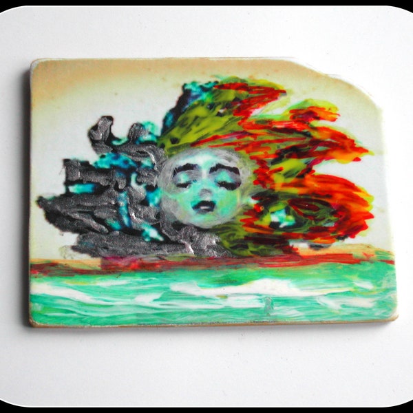 Hand Painted Brooch - Etsy