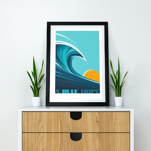 A Blue Hope - Signed Art Print - Etsy