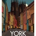 York, England, UK - Signed Travel Poster Print - Etsy
