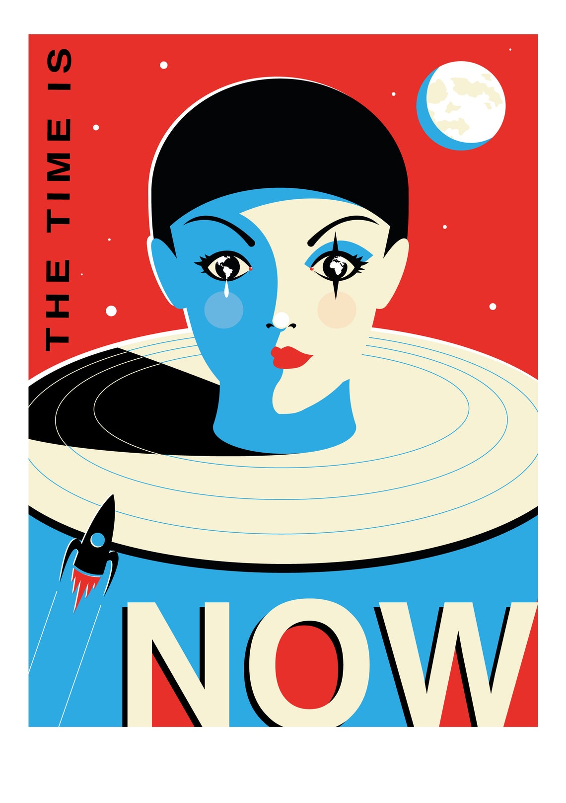 The Time is Now - Pierrot - Signed Poster Print - Etsy