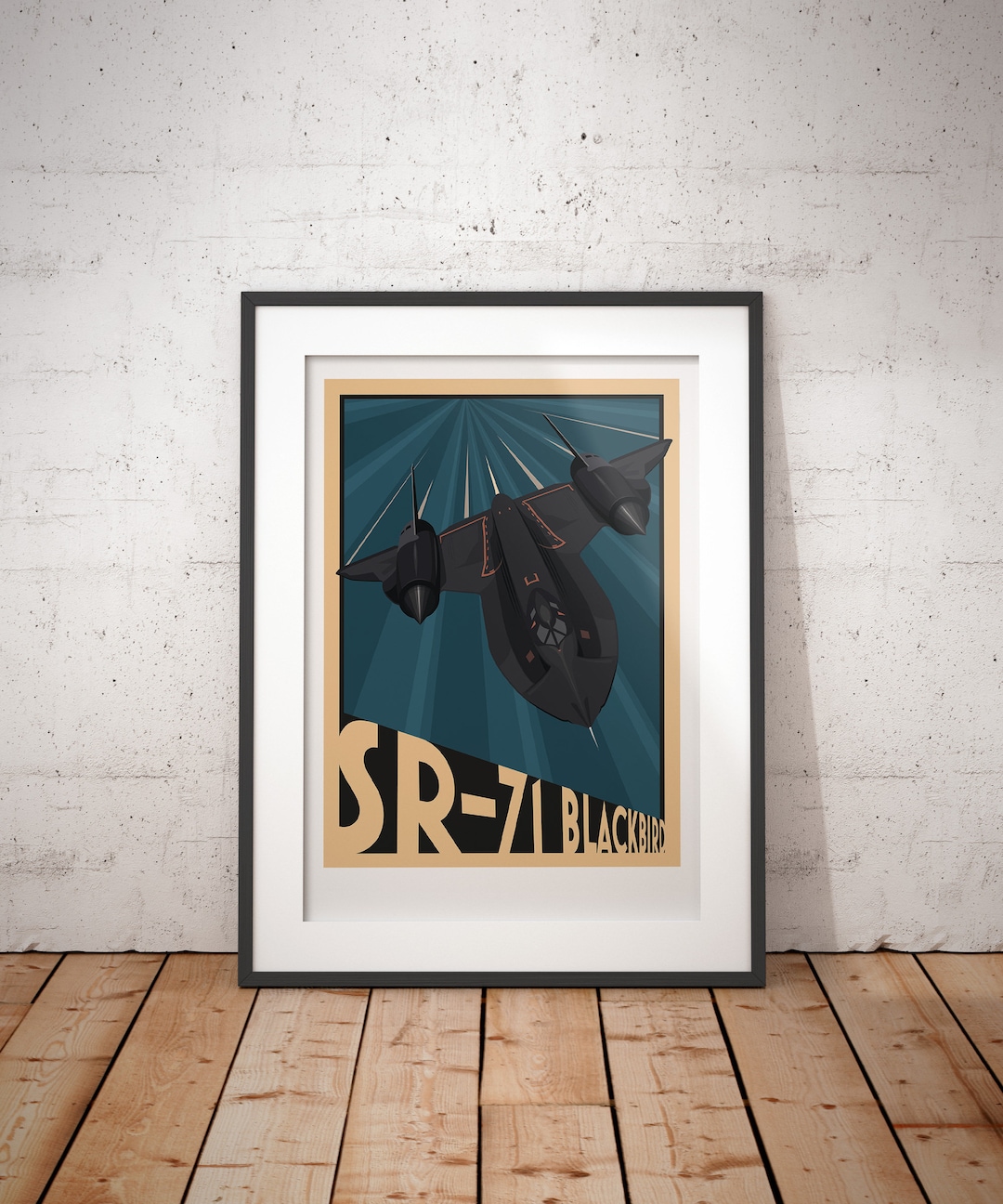 SR-71 Blackbird Art Print - Supersonic Jet Wall Art - Iconic Aviation ...