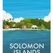 Solomon Islands, Oceania, South Pacific - Signed Travel Poster Print - Etsy