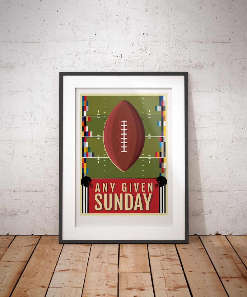 Any Given Sunday, American Football NFL - Signed Art Poster Print - Etsy
