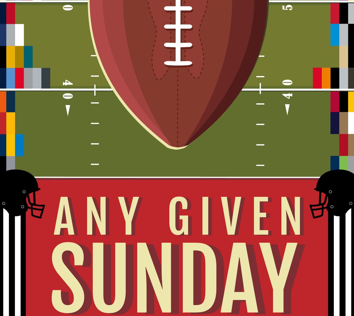 Any Given Sunday American Football NFL signed art poster | Etsy