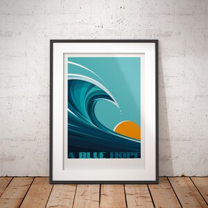 A Blue Hope - Signed Art Print - Etsy