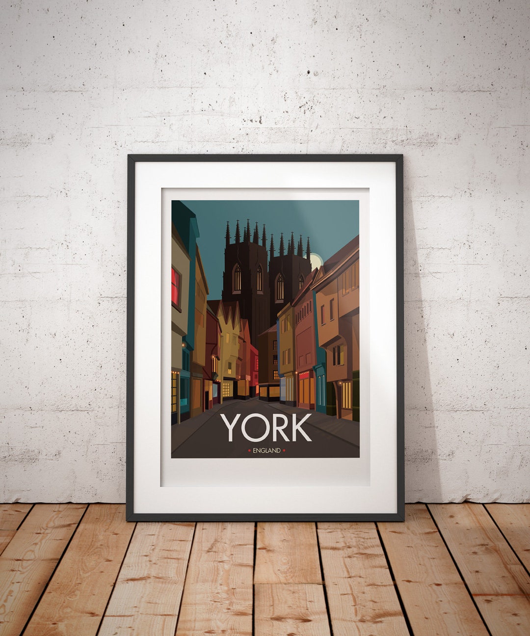 York, England, UK - Signed Travel Poster Print - Etsy UK