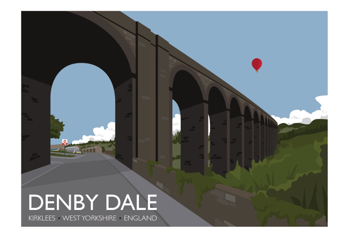 Denby Dale Viaduct Kirklees West Yorkshire England UK | Etsy