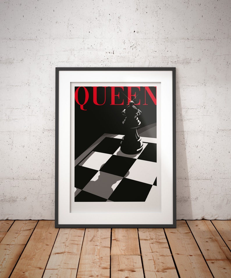 Queen Chess Signed Art Print | Etsy