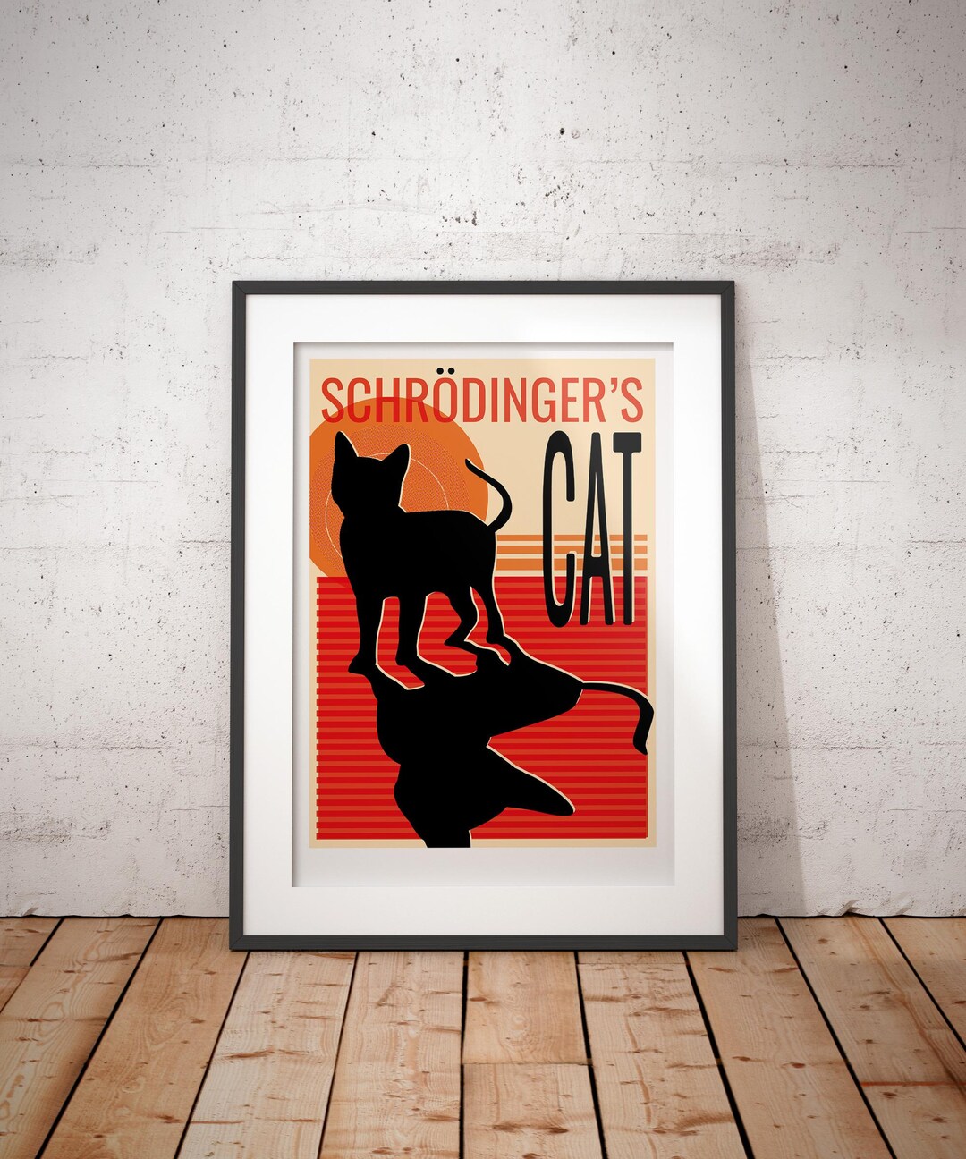 Schrodinger's Cat Paradox - Art Print - Quantum Physics Wall Decor ...