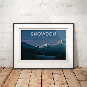 Snowdon, Wales, UK - Signed Travel Poster Print - Etsy