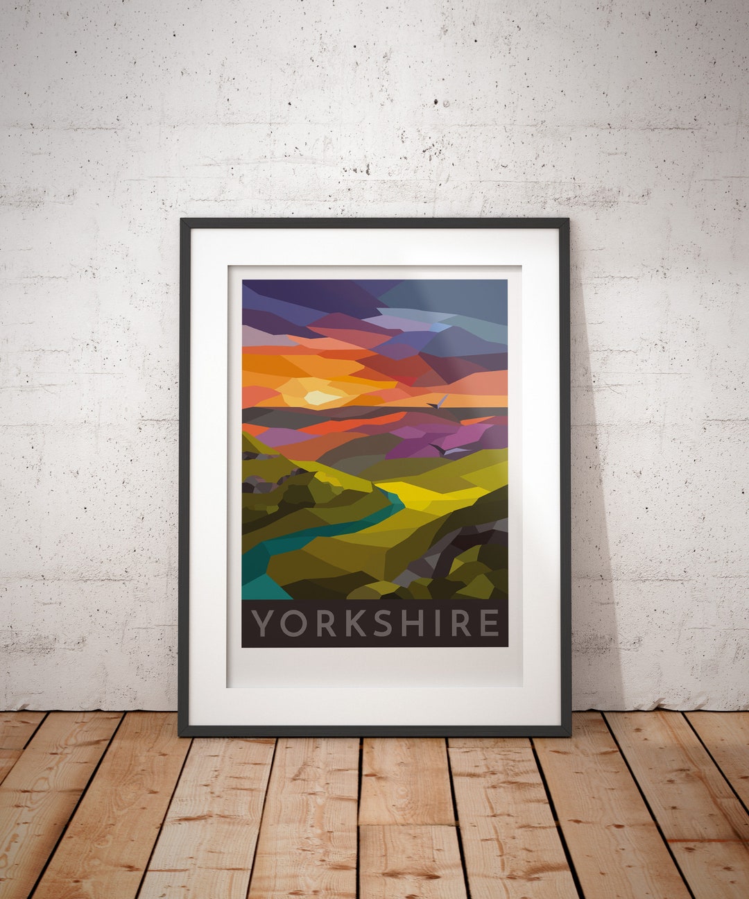 Yorkshire Colours - Art Print - Signed Travel Poster Print - Etsy UK