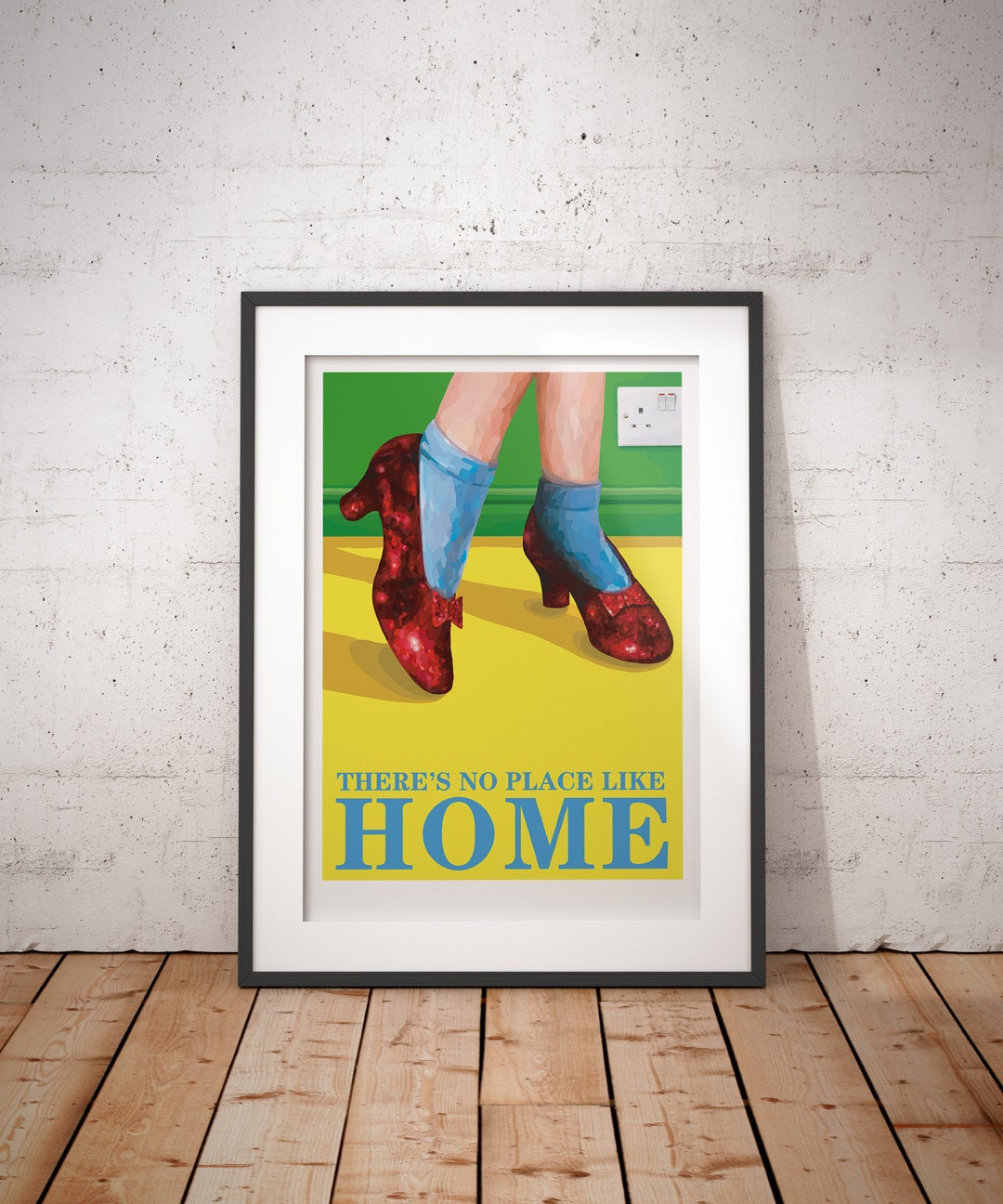 There's No Place Like Home/ruby Slippers/wizard of Oz - Signed Poster ...
