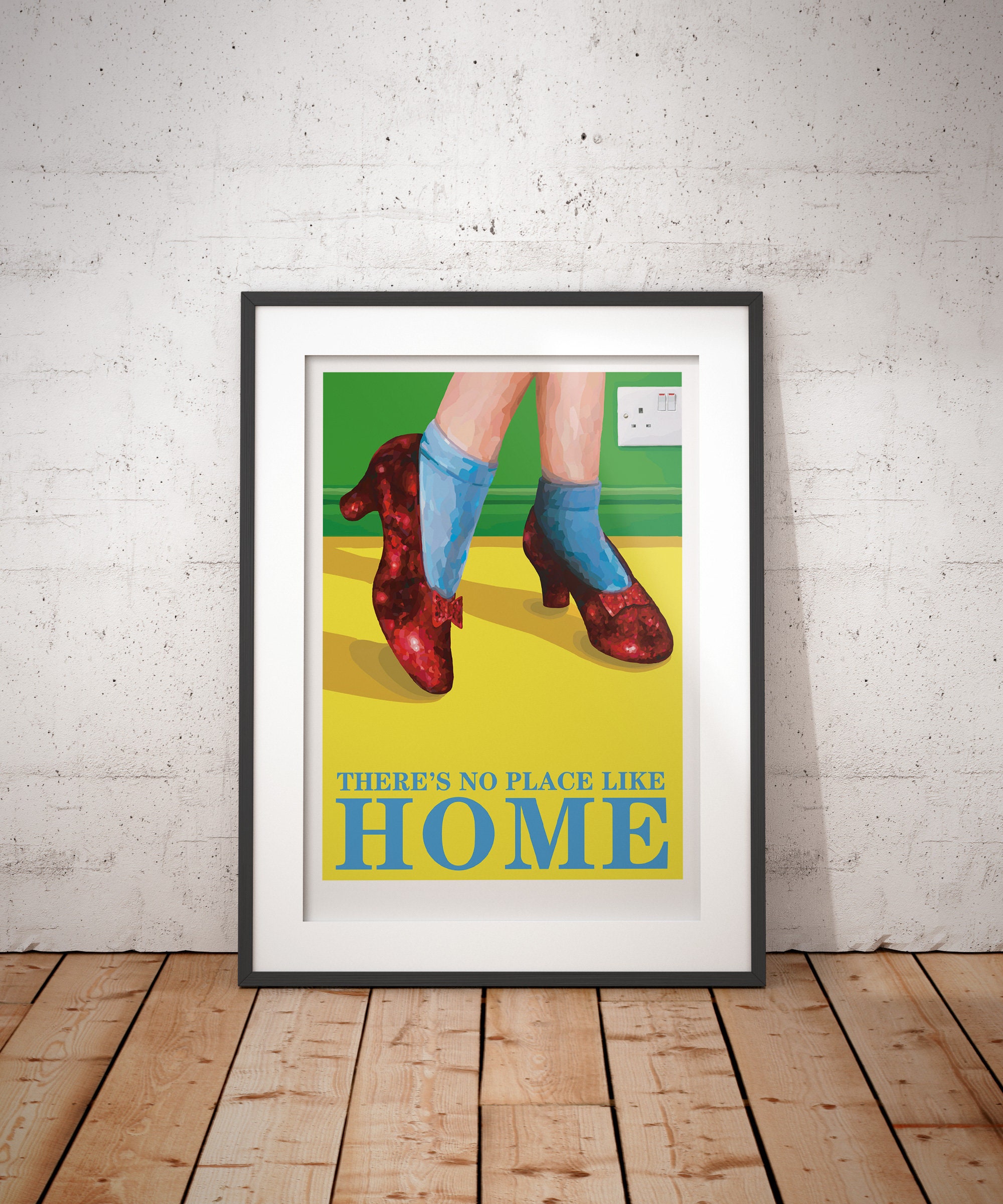 There's No Place Like Home/ruby Slippers/wizard of Oz - Signed Poster ...