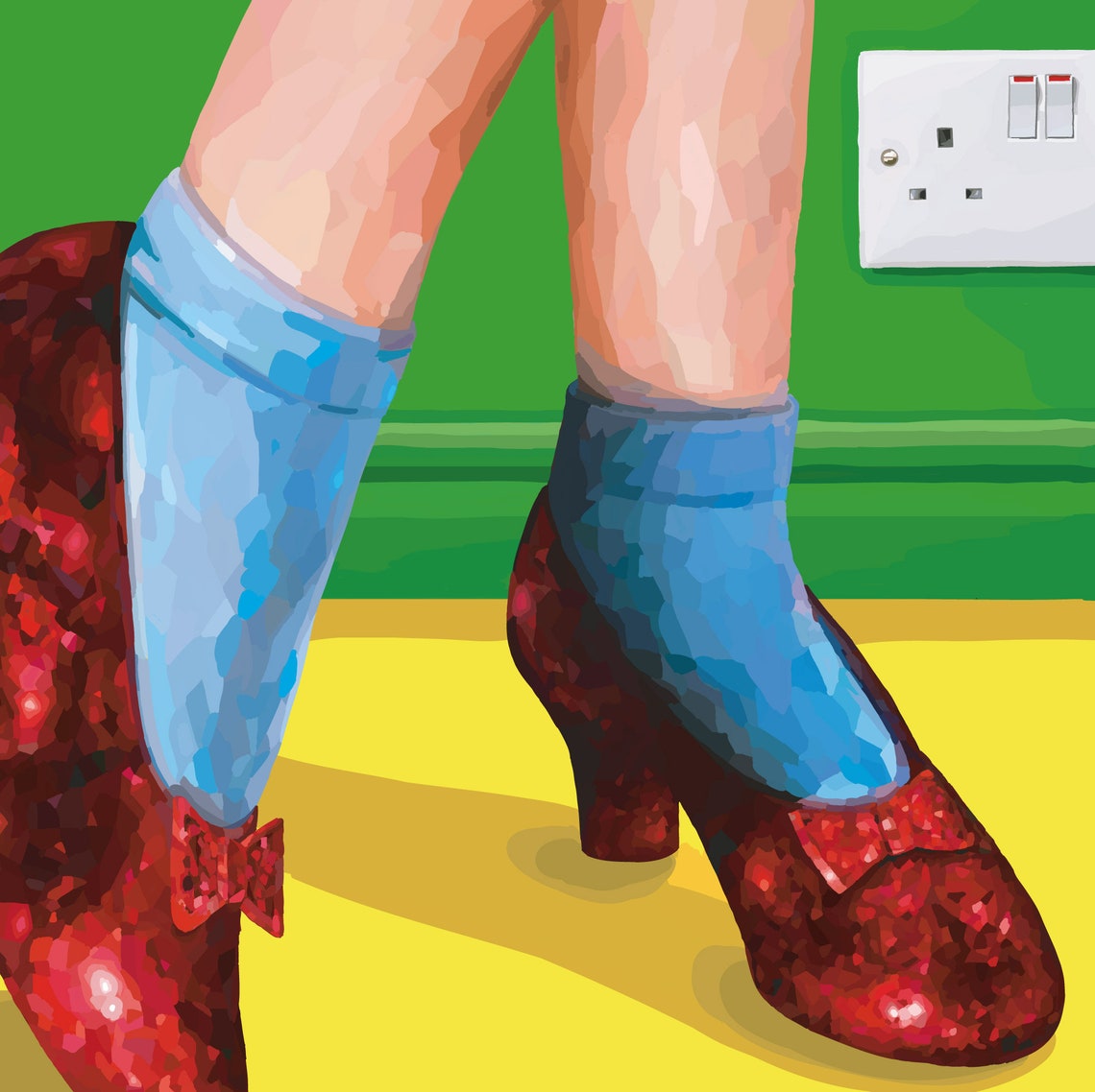 There's No Place Like Home/ruby Slippers/wizard of Oz - Etsy UK