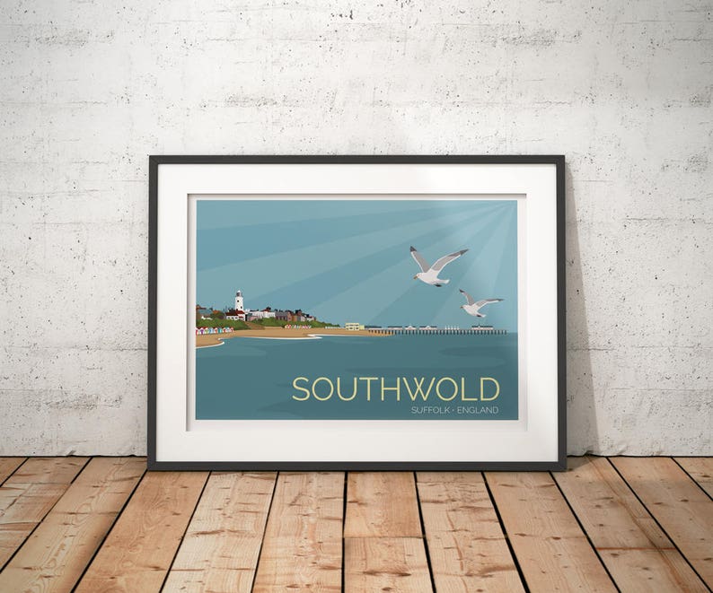 Southwold Suffolk England UK Signed Travel Poster Print - Etsy UK