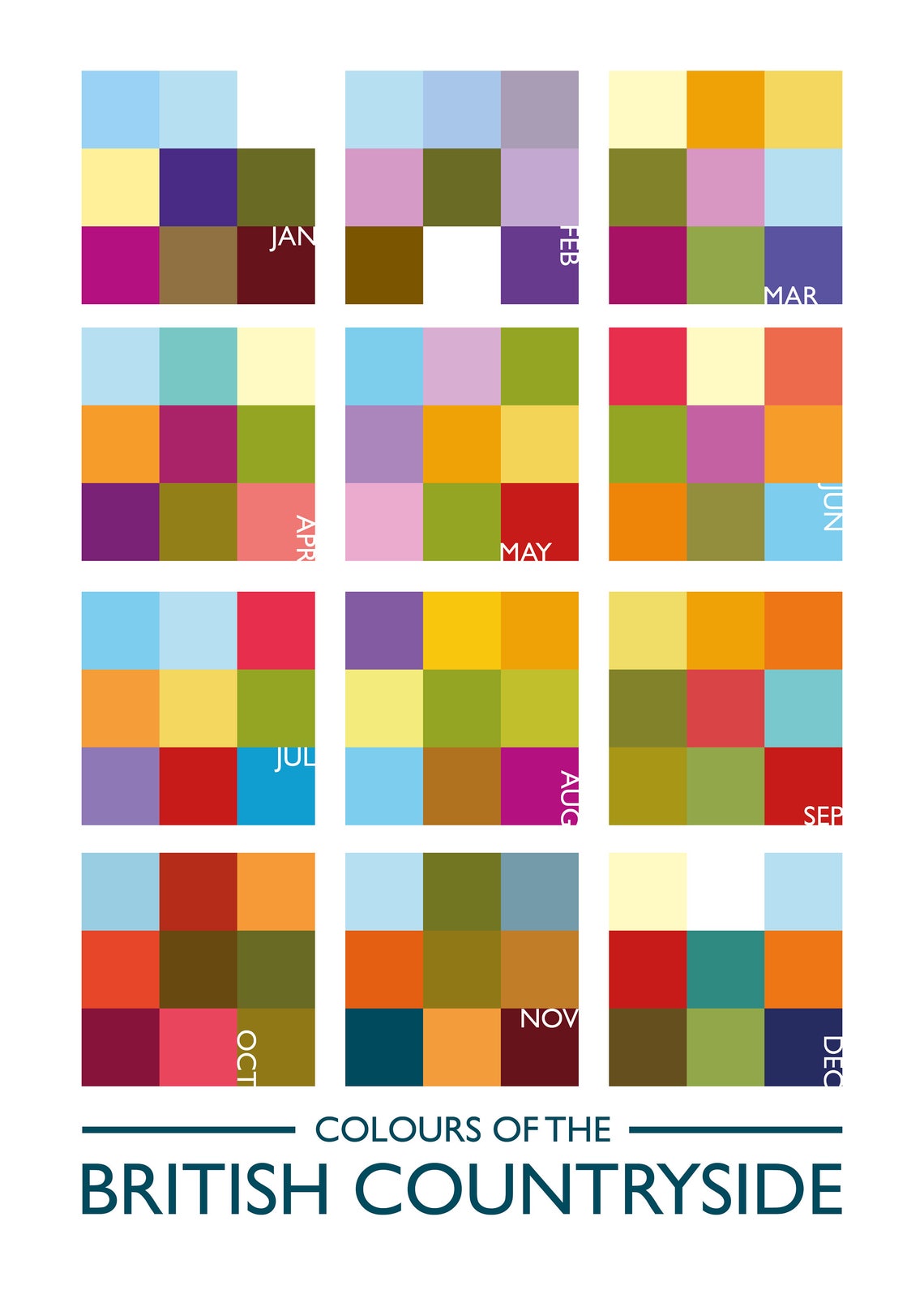 Colours of the British Countryside Signed Poster Print - Etsy UK