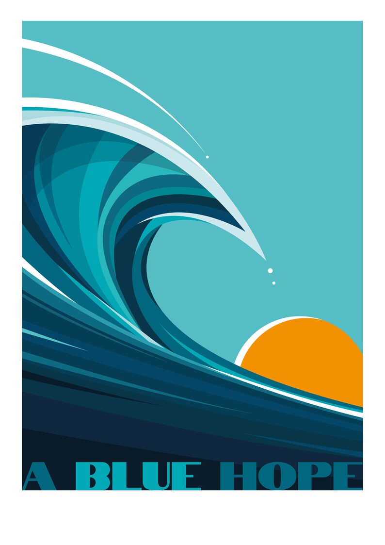 A Blue Hope Signed Art Print - Etsy