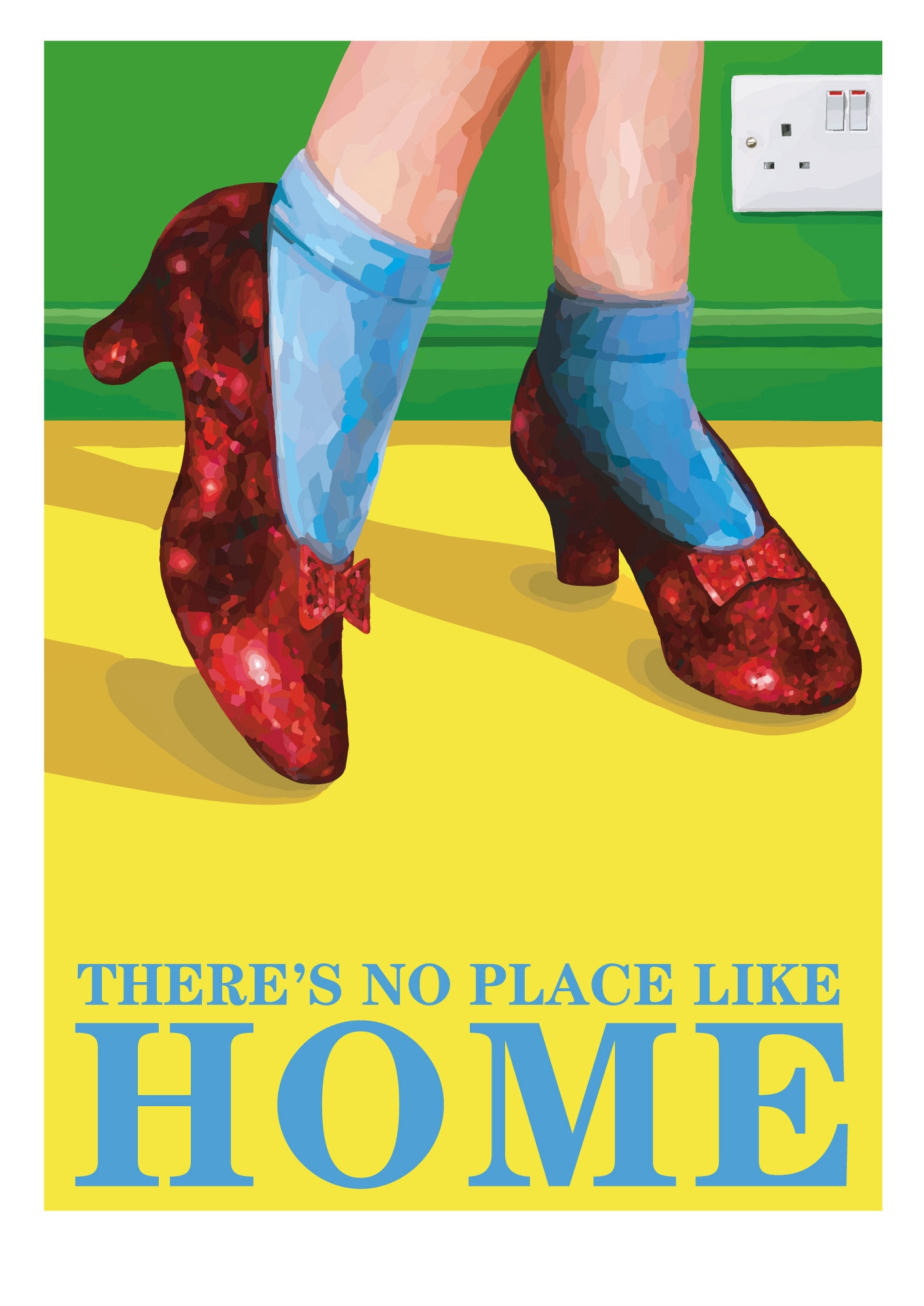 There's No Place Like Home/ruby Slippers/wizard of Oz - Etsy UK