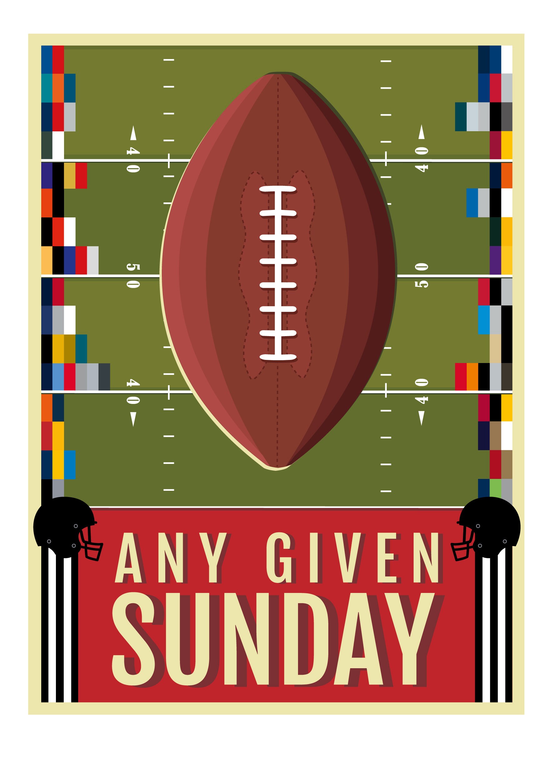 Any Given Sunday, American Football NFL - Signed Art Poster Print - Etsy
