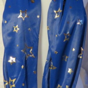 Sparkly Blue Star Scarf, July Fourth Scarf, Gold Stars Scarf, Star ...