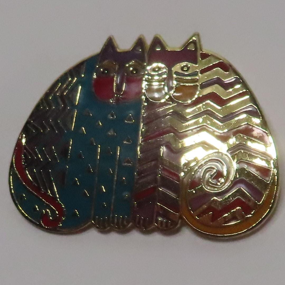 Laurel Burch Folkloric Cats Brooch - Etsy