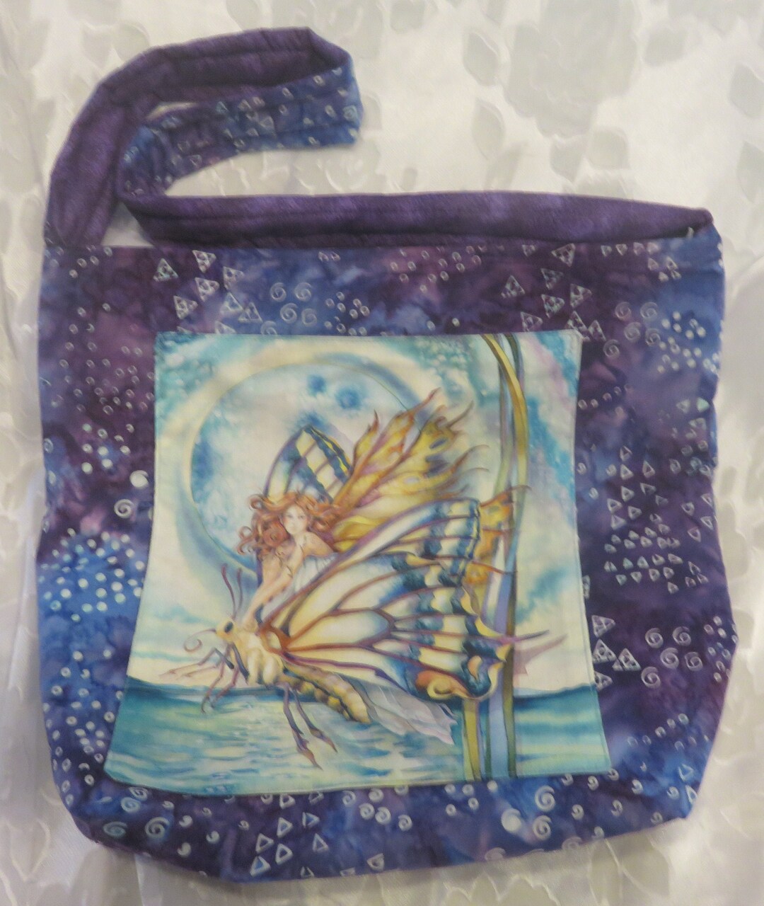 Laurel Burch Batik Crossbody Purse, Fantasy Tote Bag, Fairy Tote Bag ...