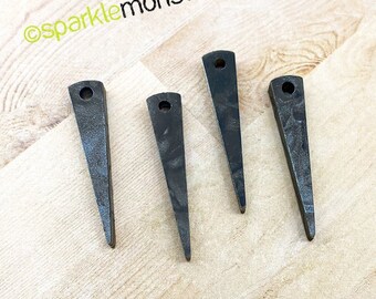 Small Iridescent Spikes 4 Pcs, Laser Cut Acrylic, Charms, Radiant ...