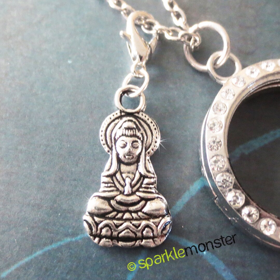 CLEARANCE Praying Buddha Locket Dangle, USA Seller, 1 Piece, Fits ...