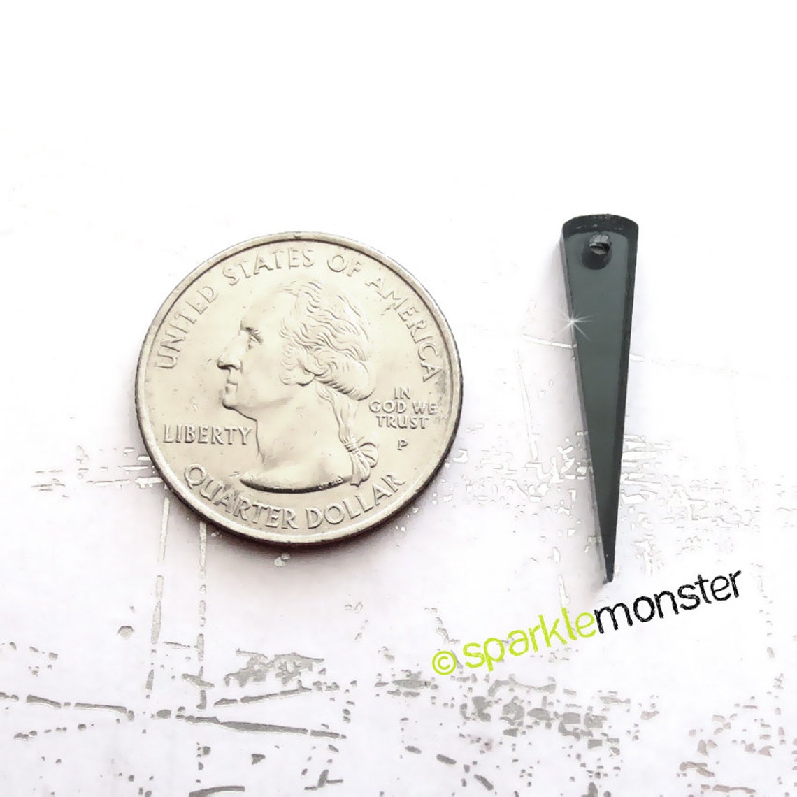 Small Gunmetal Mirror Spikes 4 Pcs Laser Cut Acrylic - Etsy