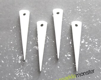 Small Iridescent Spikes 4 Pcs Laser Cut Acrylic Charms - Etsy