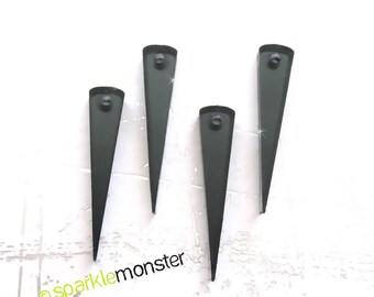 Small Iridescent Spikes 4 Pcs Laser Cut Acrylic Charms - Etsy