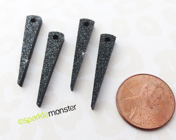 Small Fluorescent Green Spikes 4 Pcs, Transparent Laser Cut Acrylic ...